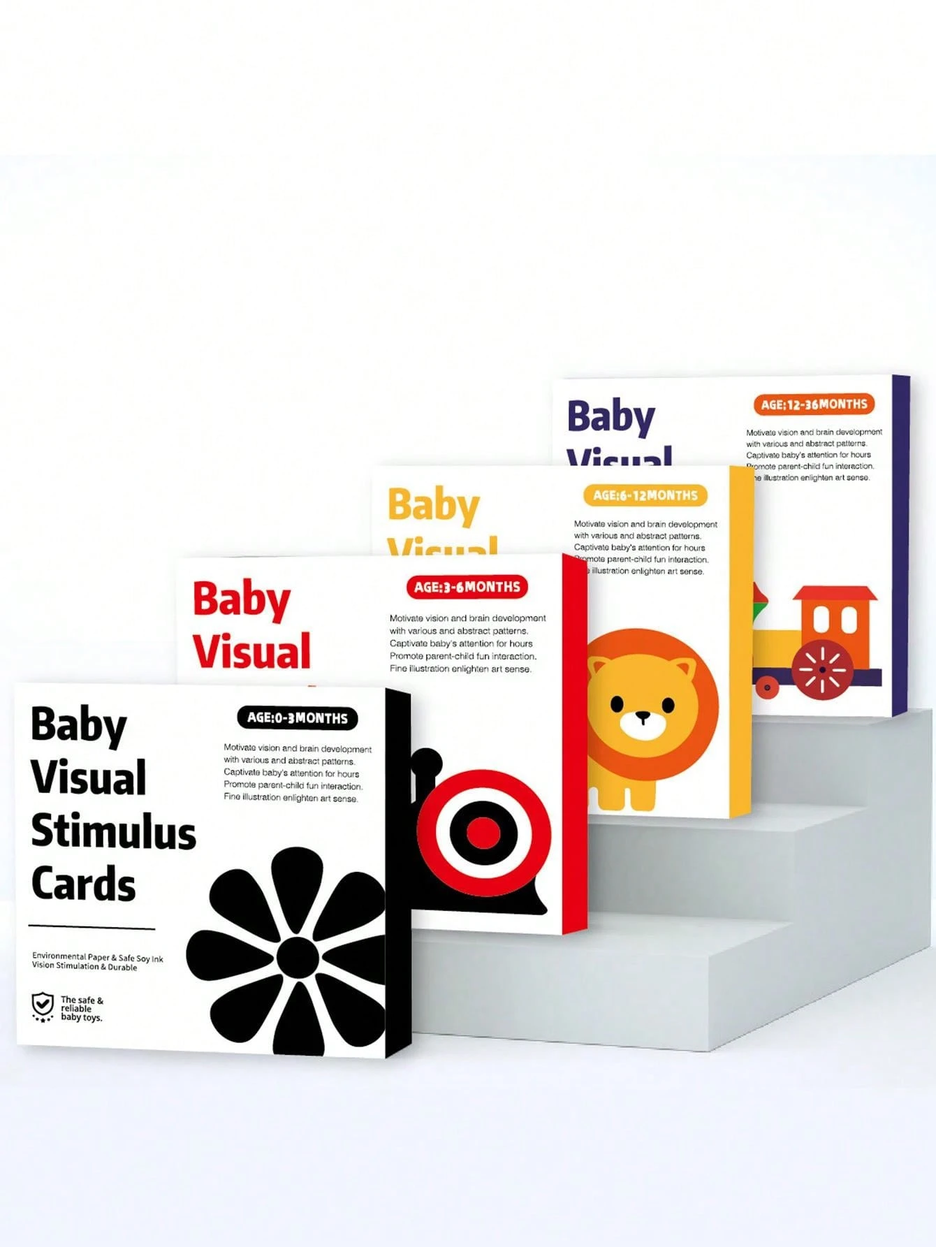 Cognitive Black & White Cards, Children's Visual Stimulation & Tracking ...