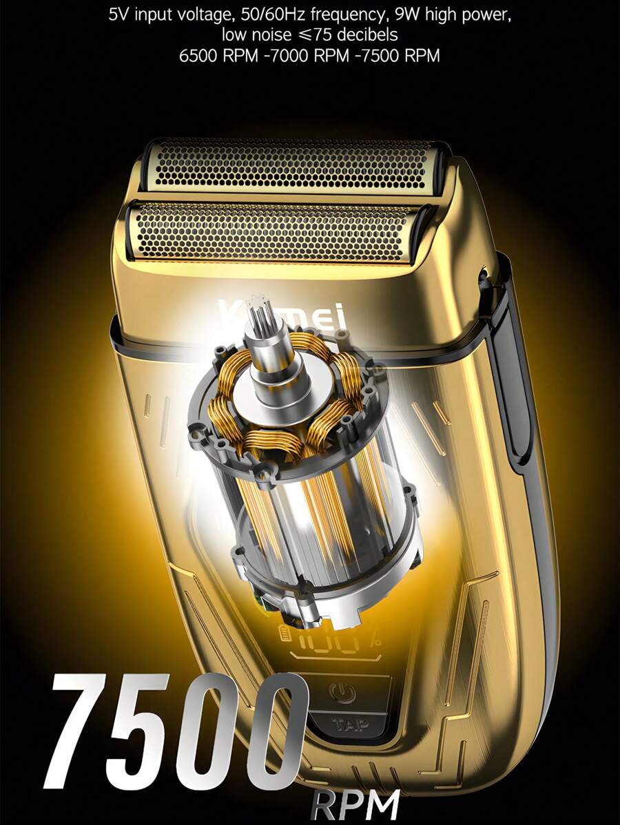 Kemei KEMEI Km-T360 Rechargeable Men Foil Shaver Salon Electric Double ...