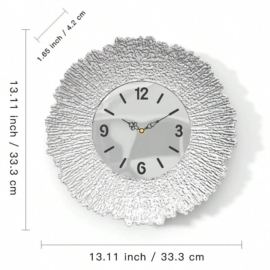 Creative Minimalist Style Colored Clock, Quiet No-Ticking Design For ...