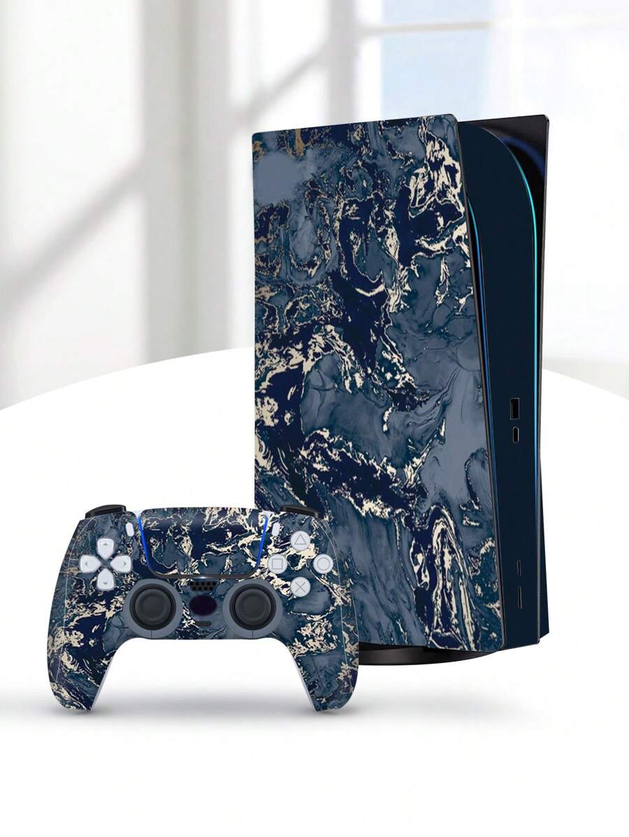 6 Pcs PS5 Console Stickers With Mystical Water Pattern, Dustproof ...