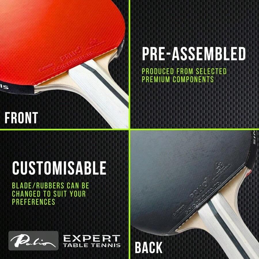 Palio Expert 3.0 Table Tennis Bat And Case | ITTF Approved High ...