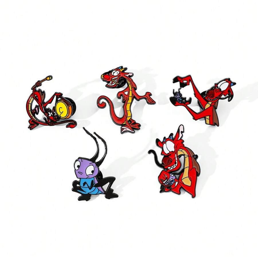 Disney Disney 1 Pc Disney Cartoon Brooch Creative Mulan Mushu Ant ...