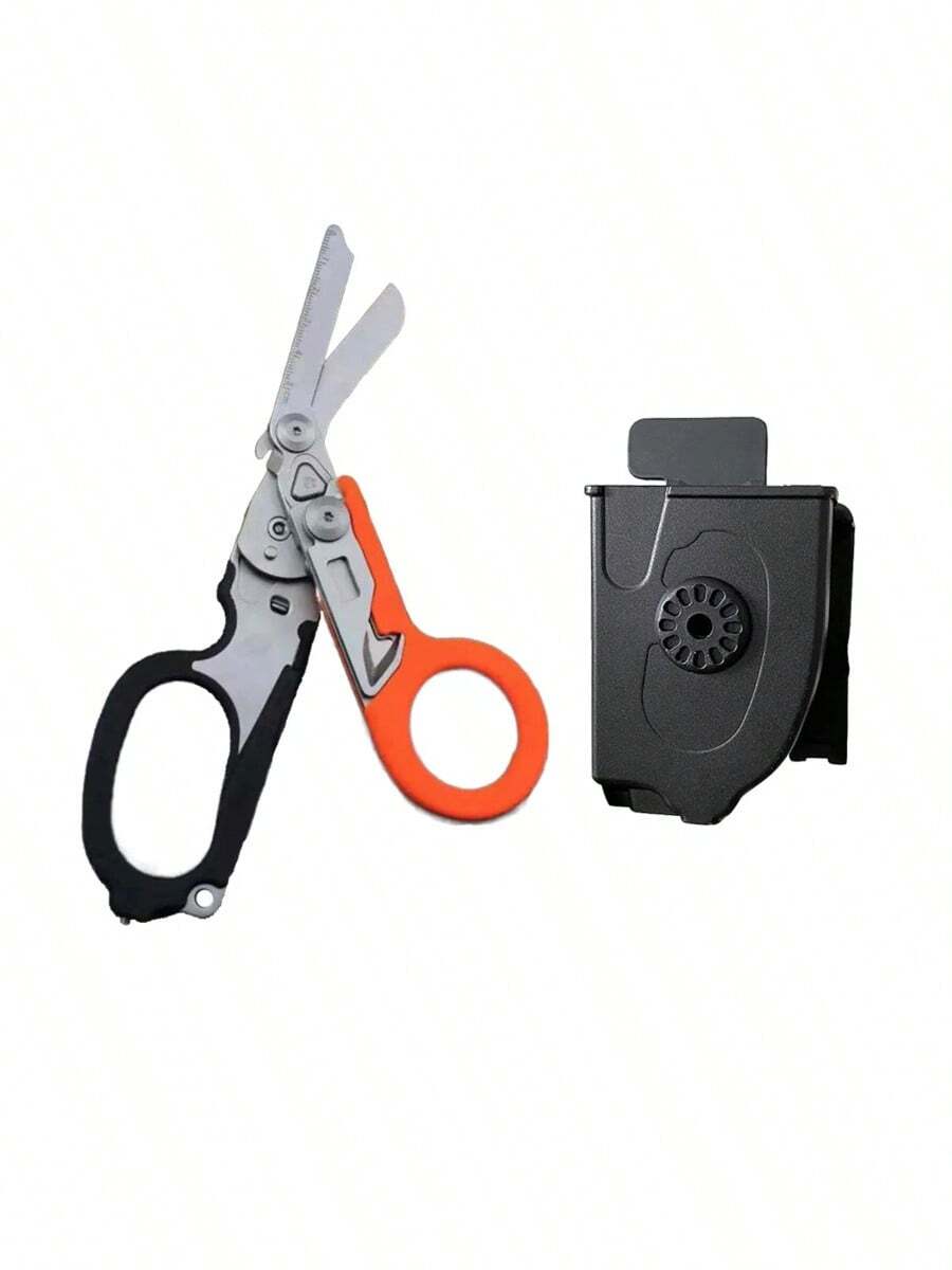 6 In1 Foldable Medical Emergency Response Scissor Shear First Aid Kit ...