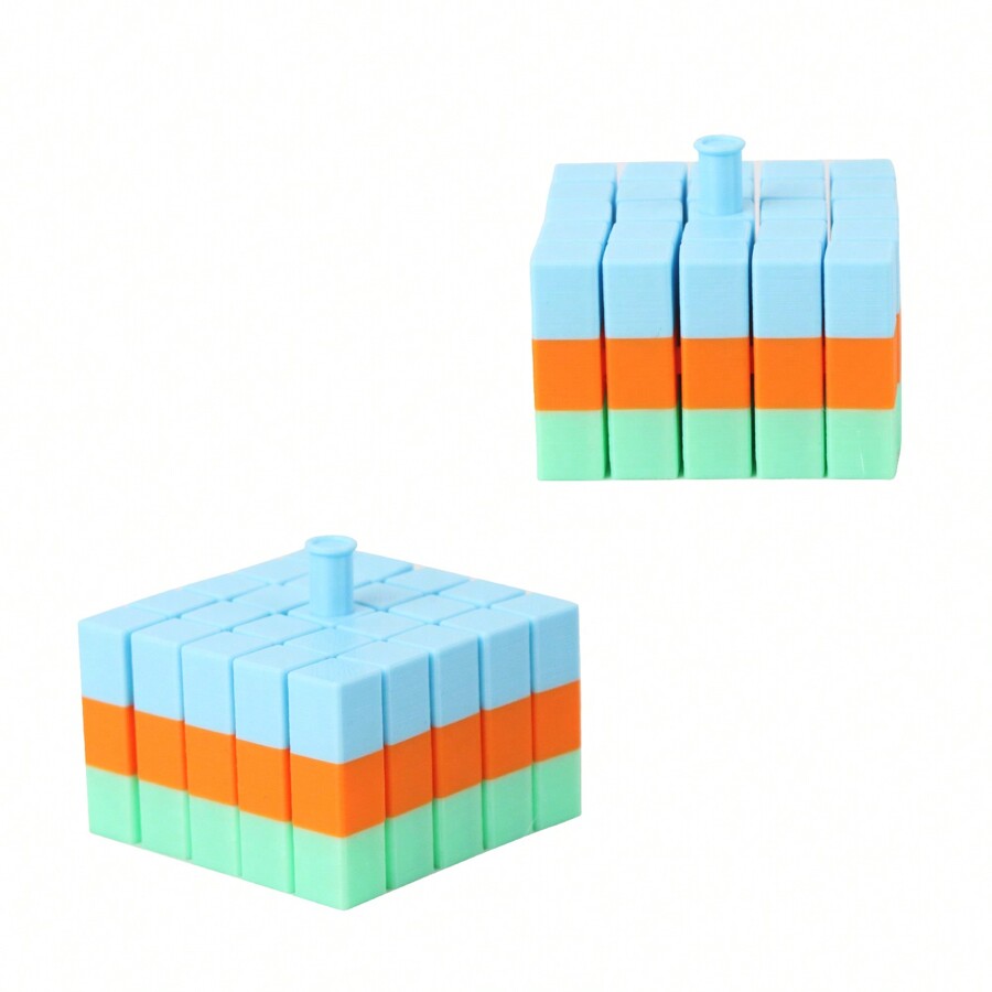 3D Printed Infinity Multi-Color Magic Cube, Square Stress Relief Small ...