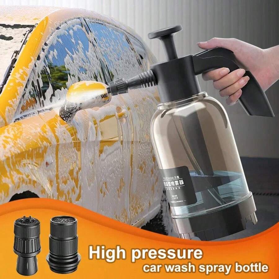 2L Hand Pump Wash Spray Bottle Car Foam Wash Sprayer Car High Pressure ...
