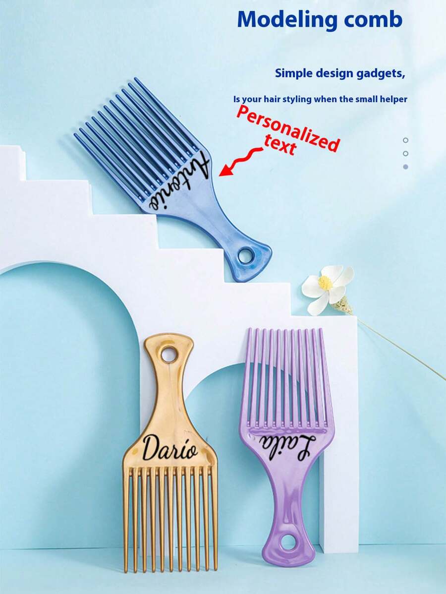 1pc Vintage Thick Tooth Comb For Hairstyling, Pomade Hair Companion ...