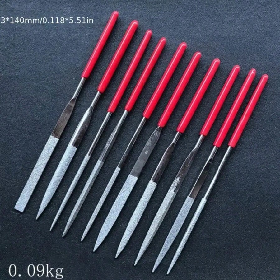 Professional 10-Piece Set Guitar Fret File Set, Luthier Tool For Fret ...