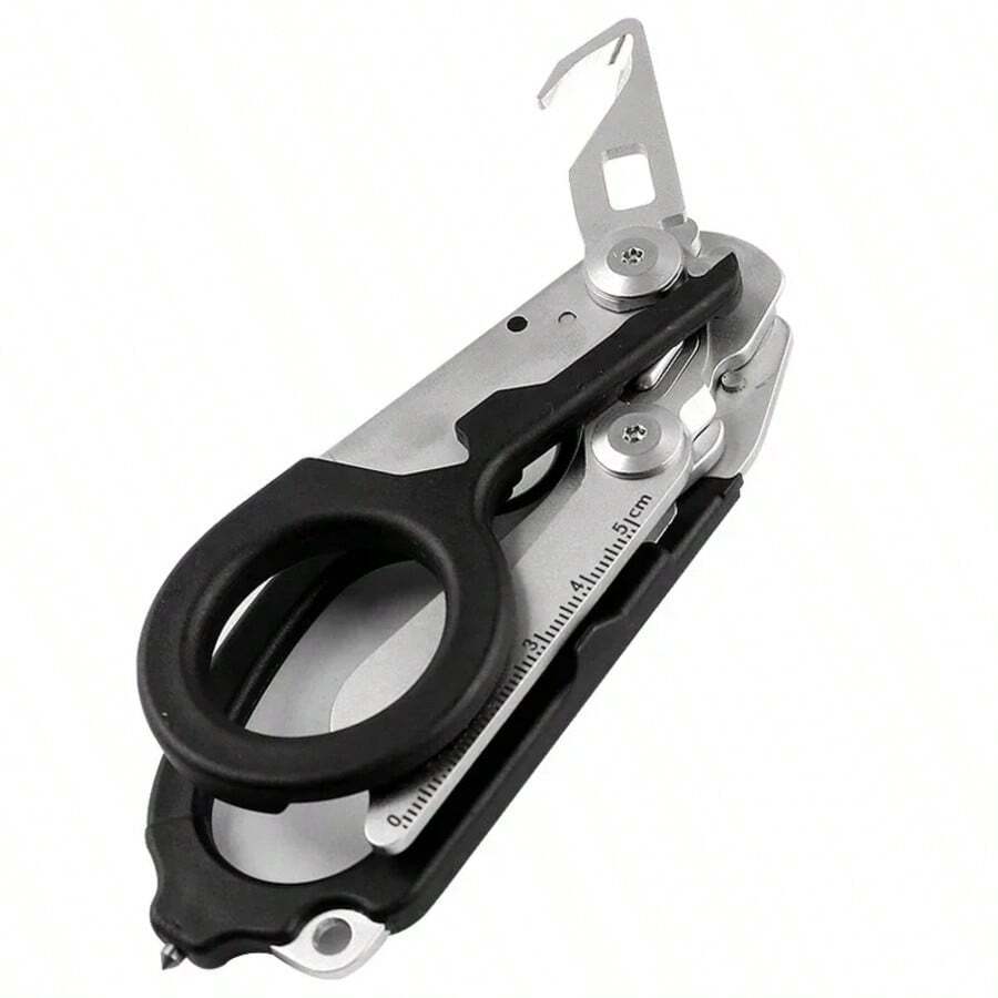 6 In1 Foldable Medical Emergency Response Scissor Shear First Aid Kit ...