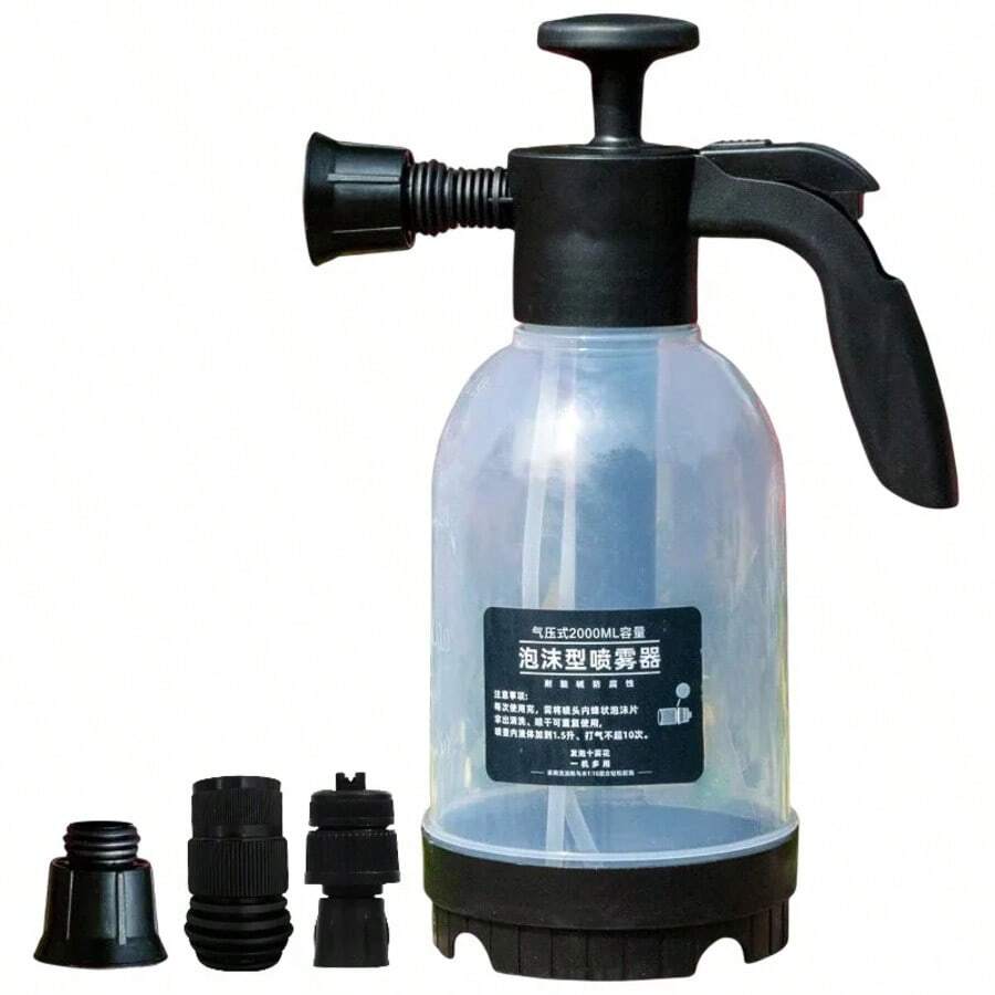 2L Hand Pump Wash Spray Bottle Car Foam Wash Sprayer Car High Pressure ...
