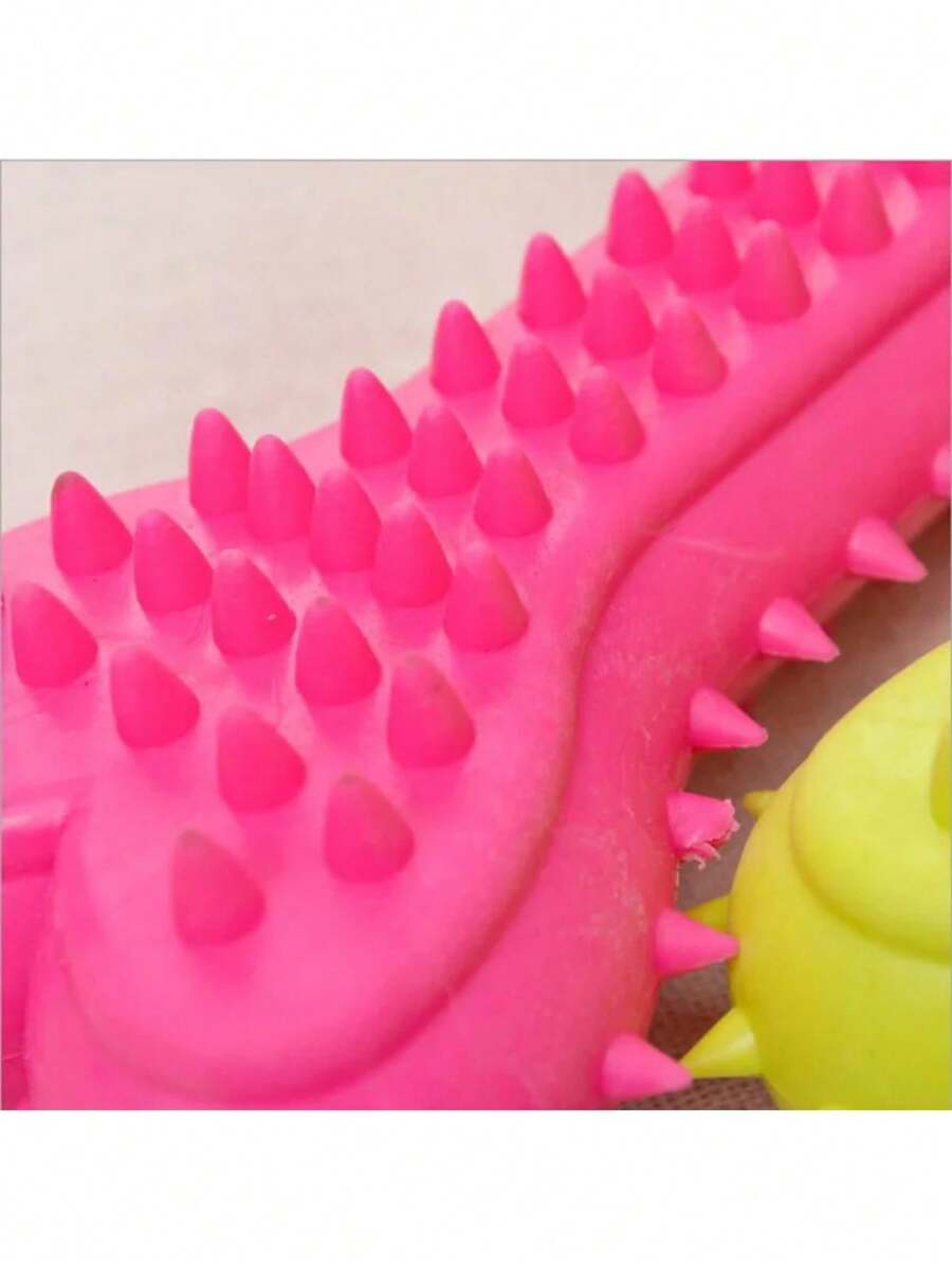 Interactive Rubber Bone Shaped Dog Chew Toy Teeth Cleaning Stick For ...