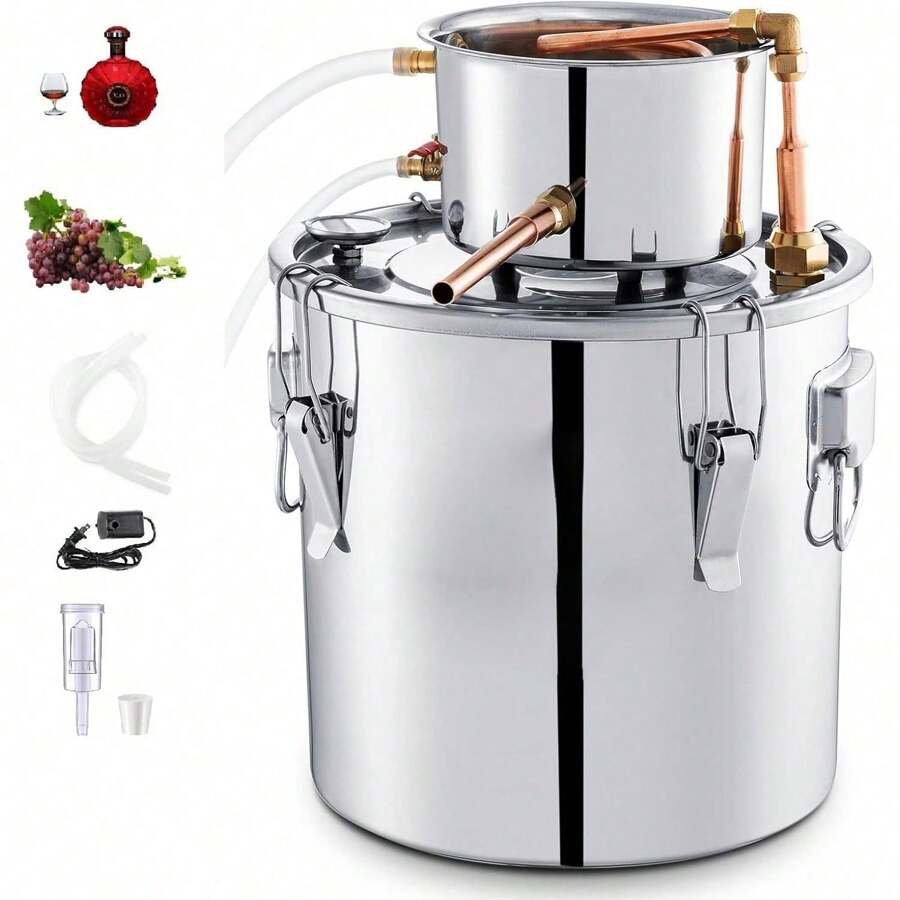 Shine Still Alcohol Distiller Home Brewing Distillery Kit 8 Gallon ...