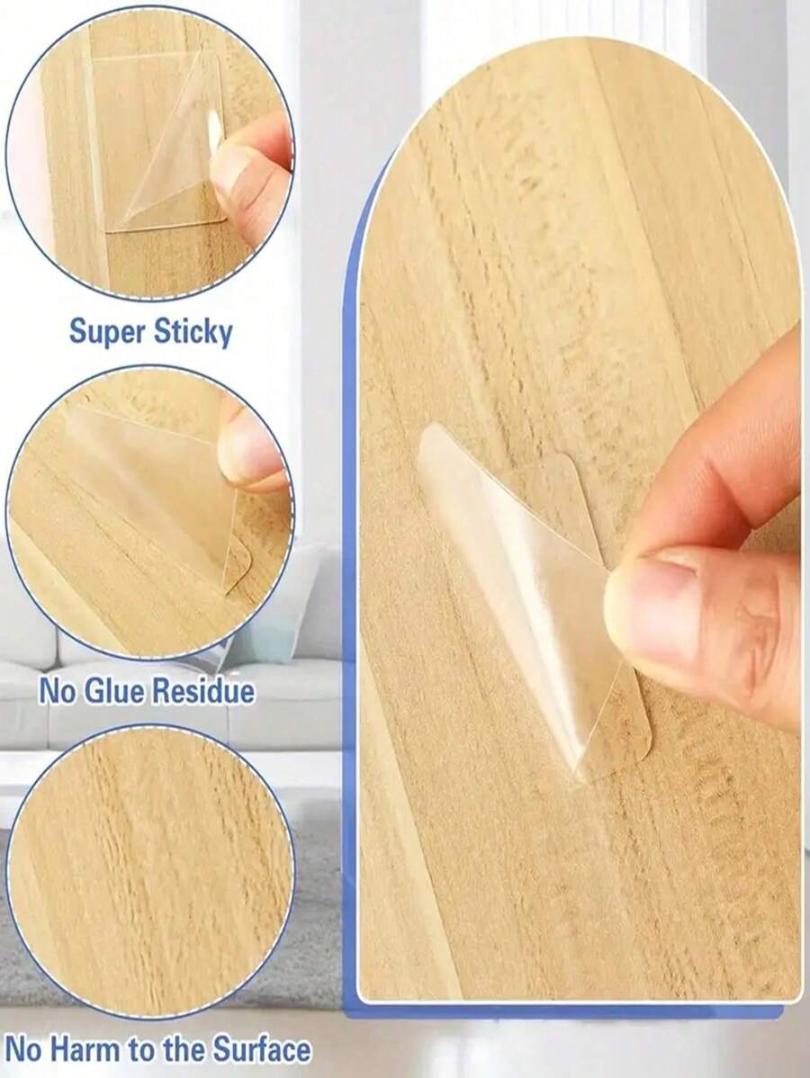 10/20/50pcs Painless Transparent Double-Sided Adhesive Tape, Strong ...