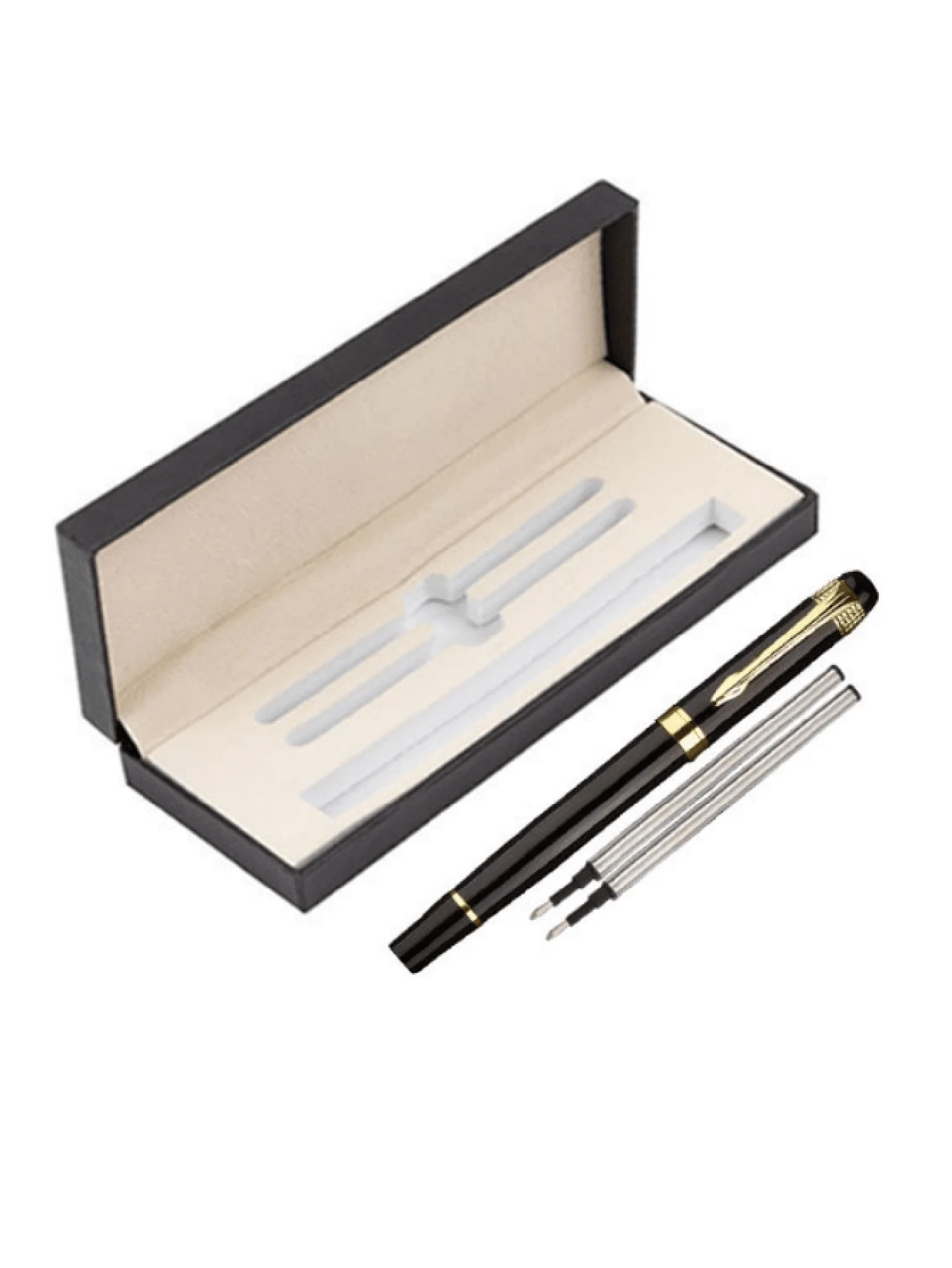 1 Set: 1 Pc Metal Ballpoint Pen + Luxury Gift Box, Unisex Office ...