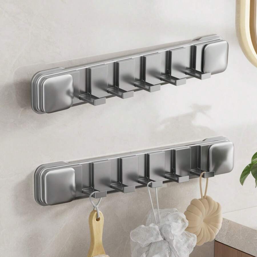 Contemporary Foldable Wall Hanger Hooks, Punch-Free, Versatile Towel ...