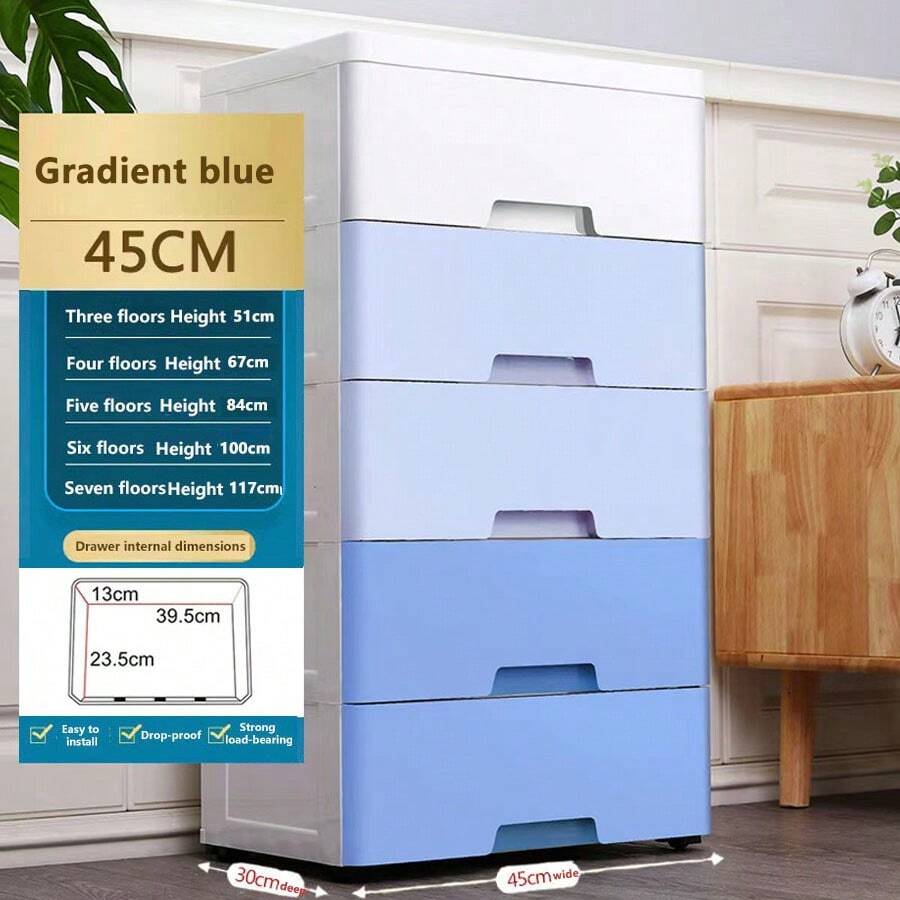 Thick Drawer-Style Storage Cabinet, Home Living Room Organizer Cabinet ...
