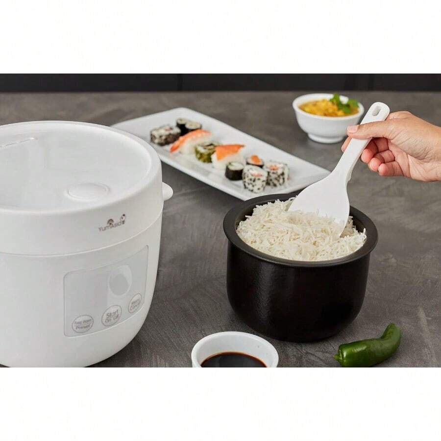 Yum Asia Tsuki Mini Rice Cooker With Shinsei Ceramic Bowl 2.5 Cups 0.45 ...