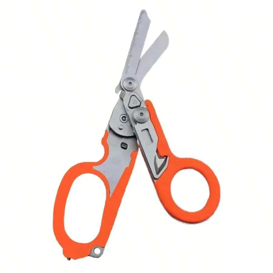 6 In1 Foldable Medical Emergency Response Scissor Shear First Aid Kit ...