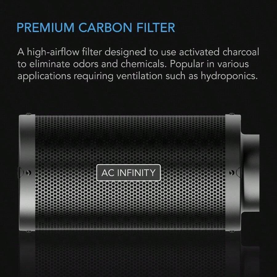 AC Infinity Air Carbon Filter 4" With Premium Australian Virgin ...