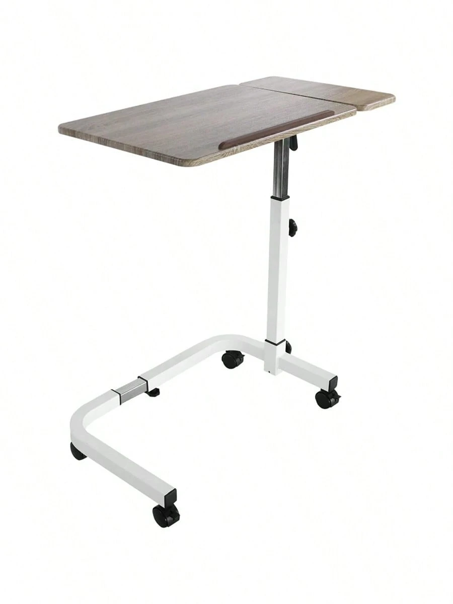 KMINA - Overbed Table With Wheels Adjustable Height Wooden Disabled ...