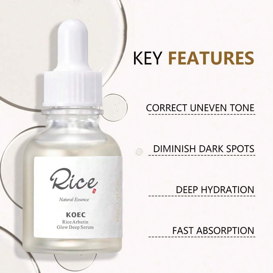 KOEC KOEC Rice Arbutin Glow Deep Serum, Niacinamide Rice Extract For ...