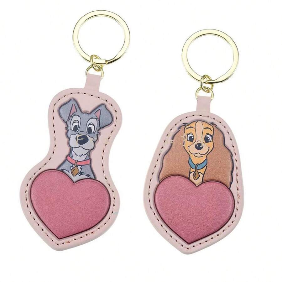 Disney 2pcs Couple Keychain Set, Heart Design, Romantic Anniversary ...