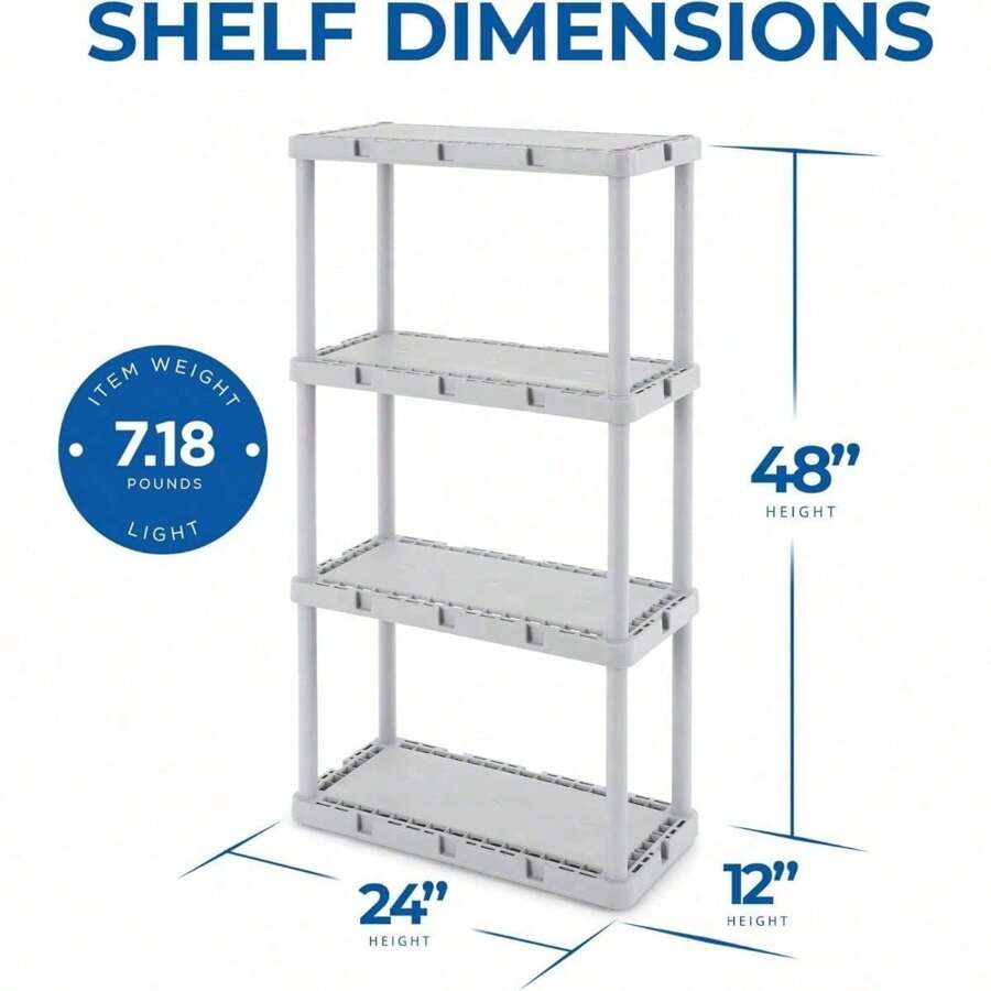 Ventilated Light Duty Storage Unit Organizer System For Home, Garage ...