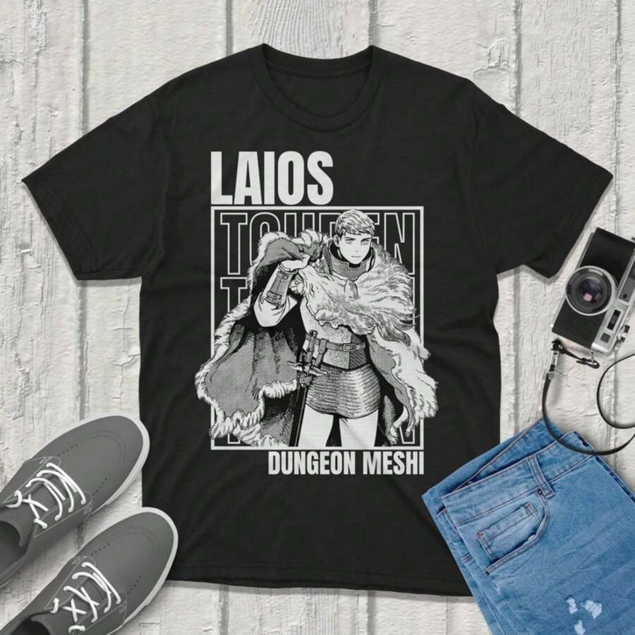 Laios Touden Dungeon Meshi Delicious In Dungeon T-Shirt Anime Graphic ...