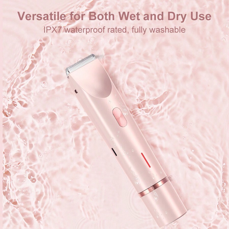 Dual Head Hair Trimmer Women Electric Razors Rechargeable Wet Dry ...