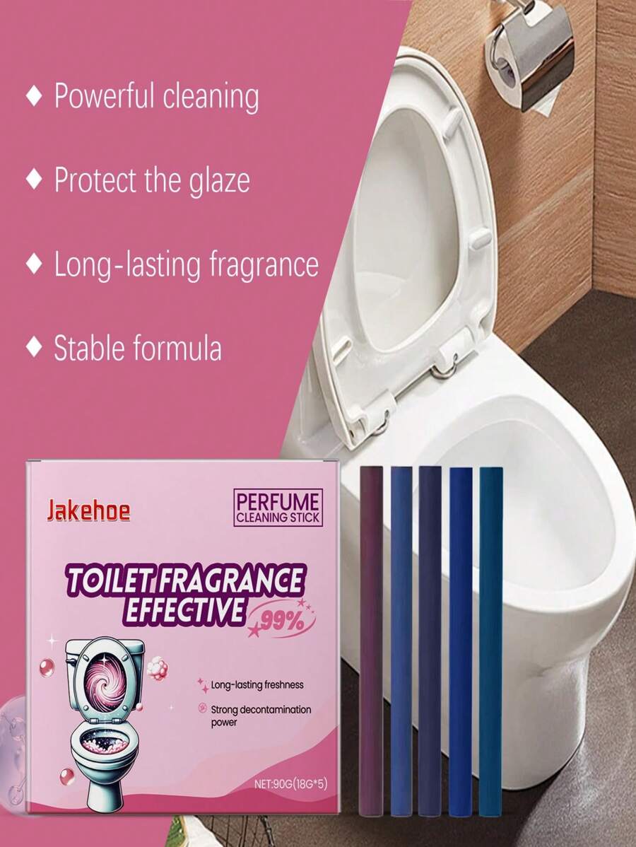 JAKEHOE Parfum Toilet Reinigingsstaaf Toilet Reiniging Decontaminatie ...