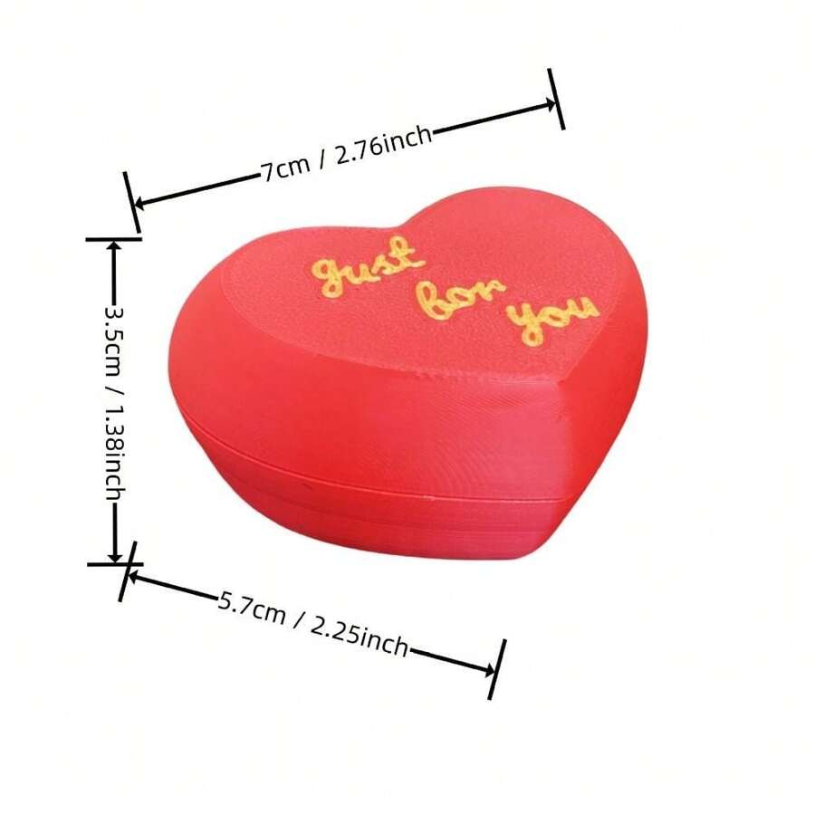 Pop Out Prank Gift Box 3D Printed Heart Prank Box Toy 2025 Valentine's ...