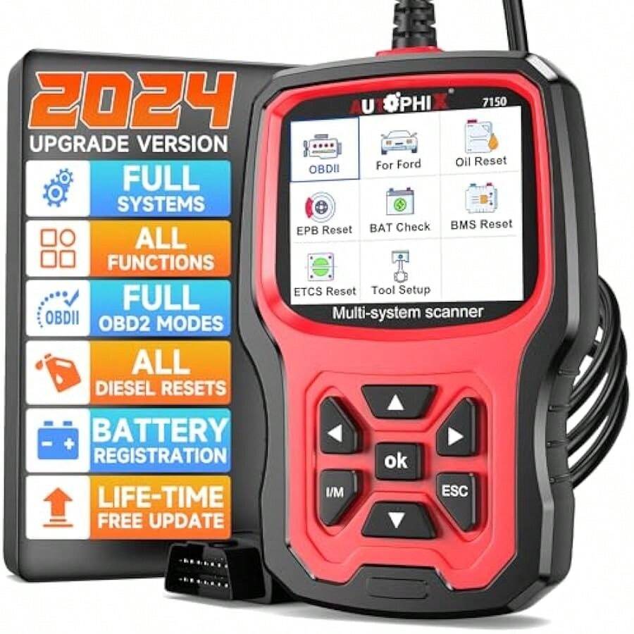 AUTOPHIX Code Reader Compatible With Lincoin Mercury7150 Full Systems ...