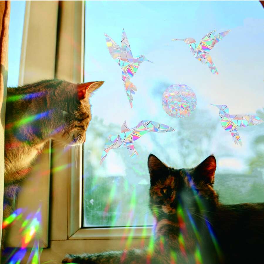 SHAWULA 17PCS Birds Static Window Decals For Bird Strikes - Anti ...