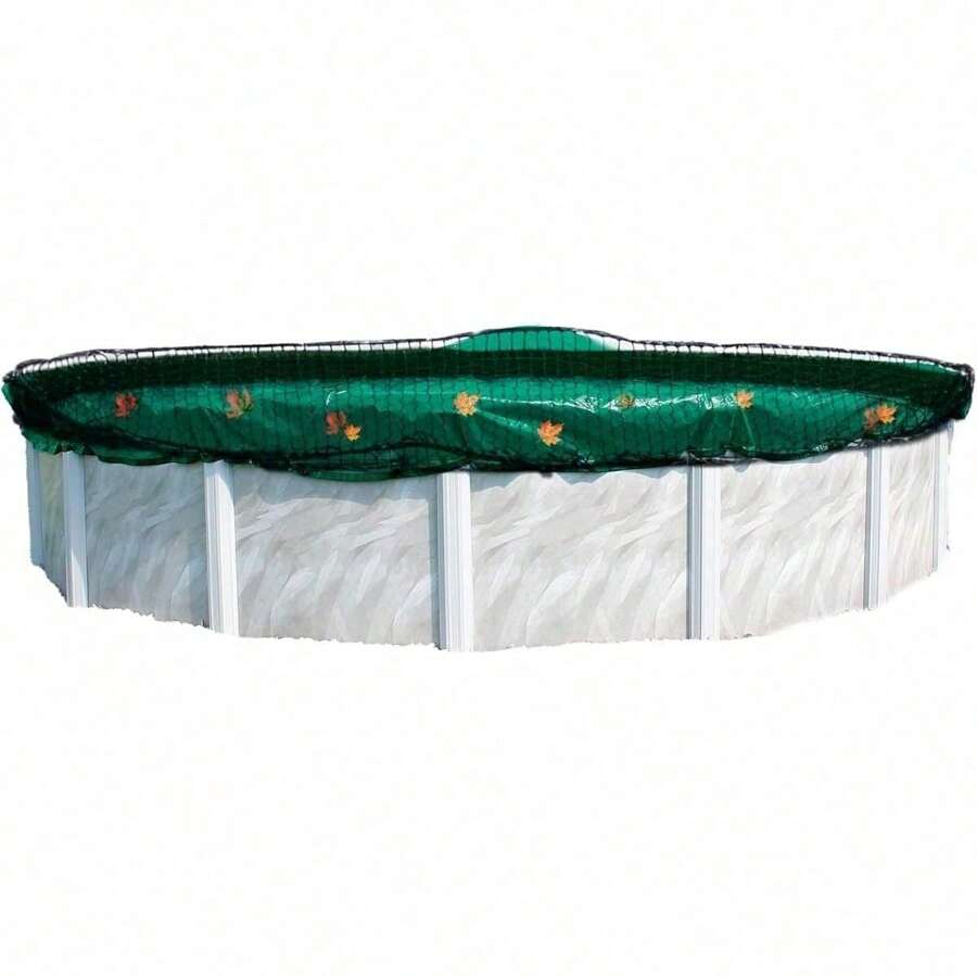 24' Round Leaf Net Cover For Above Ground Swimming Pools - Removes ...