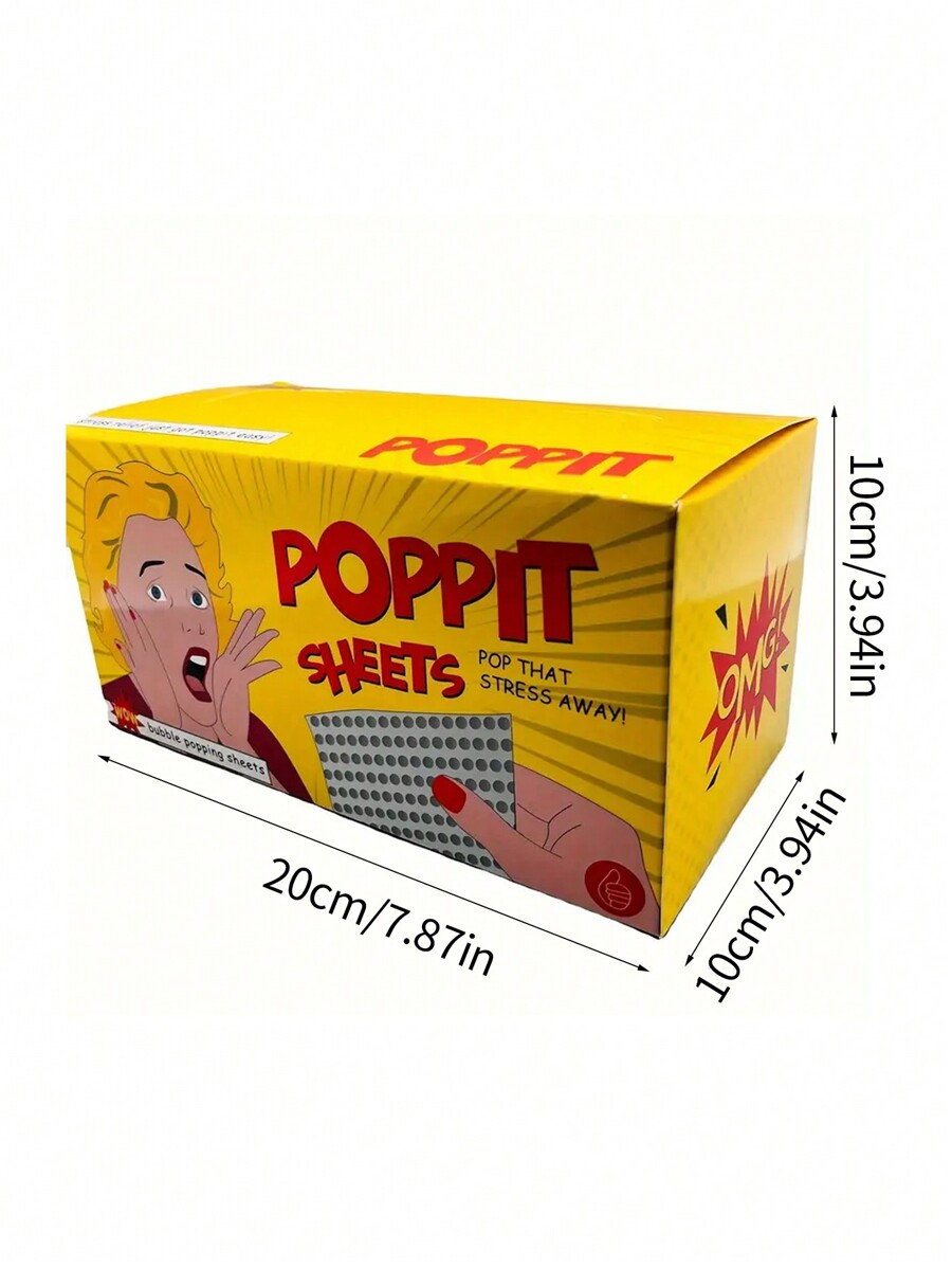 1box Poppit Stress Sheet, Exhaust Type Pressure Reducing Bubble Suction ...