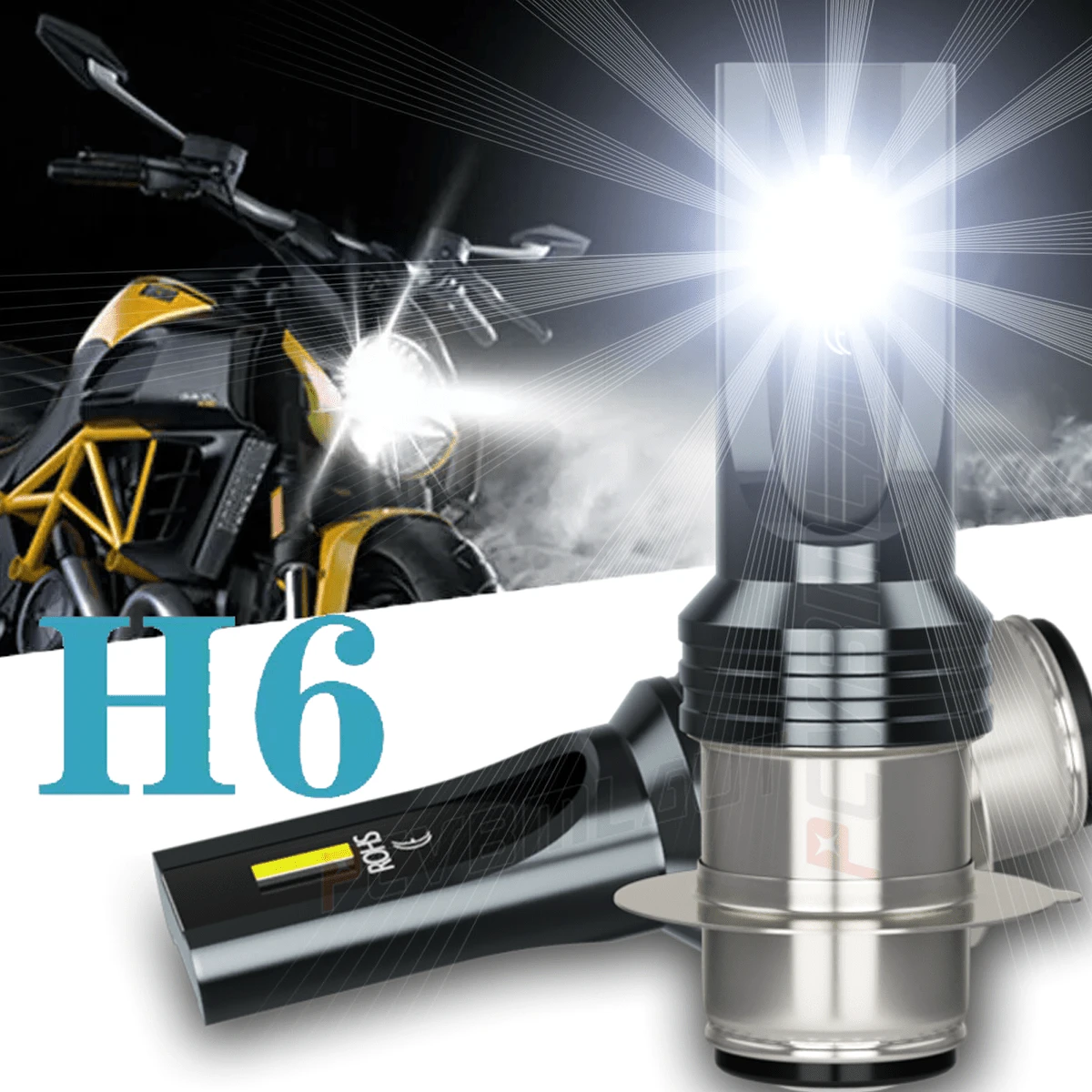 High Power HID LED Headlight H6 Bulbs For HondaTRX 700XX 2008–2009 ...