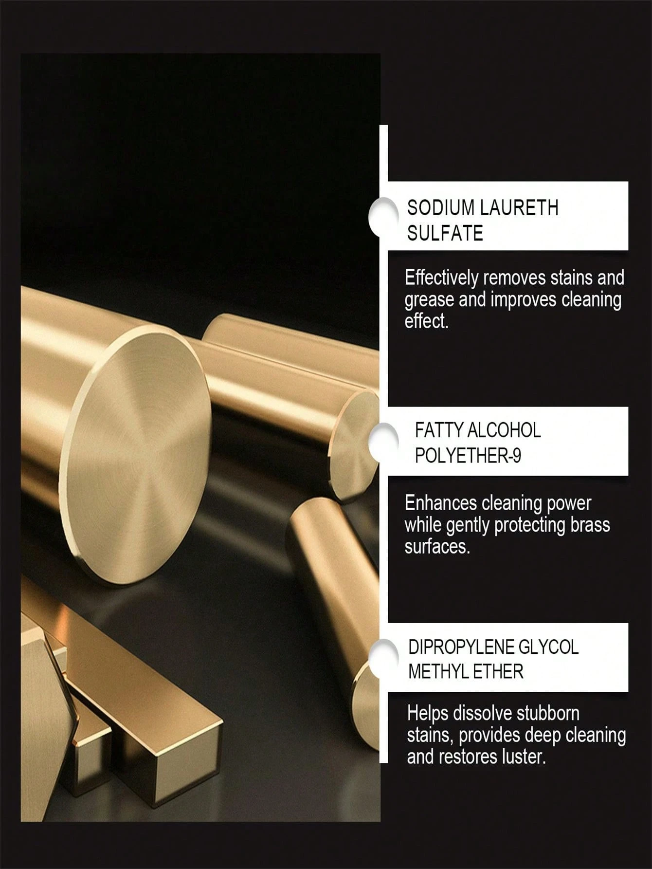 Brass Cleaner - Removes Rust, Tarnish, And Water Stains To Restore ...