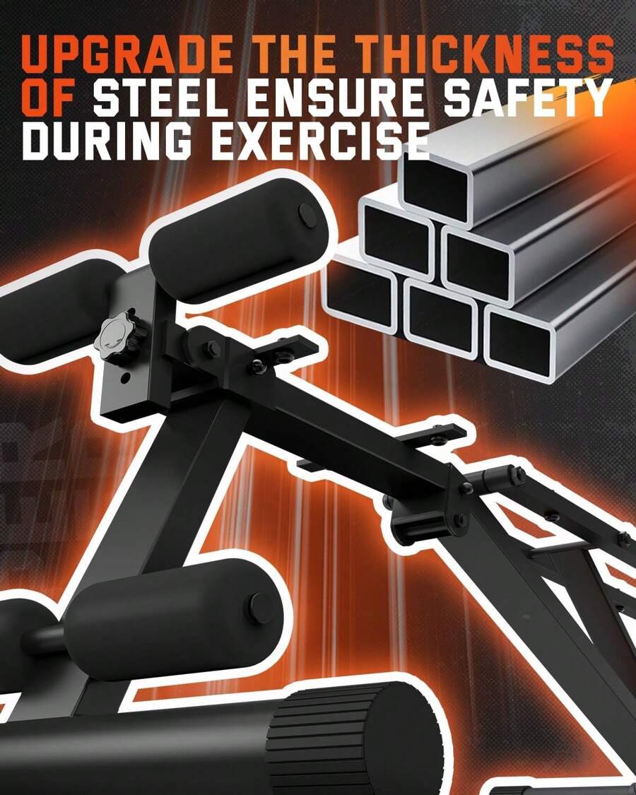 Compact 600 Lb Stable Foldable Weight Bench For Full-Body Workouts With ...