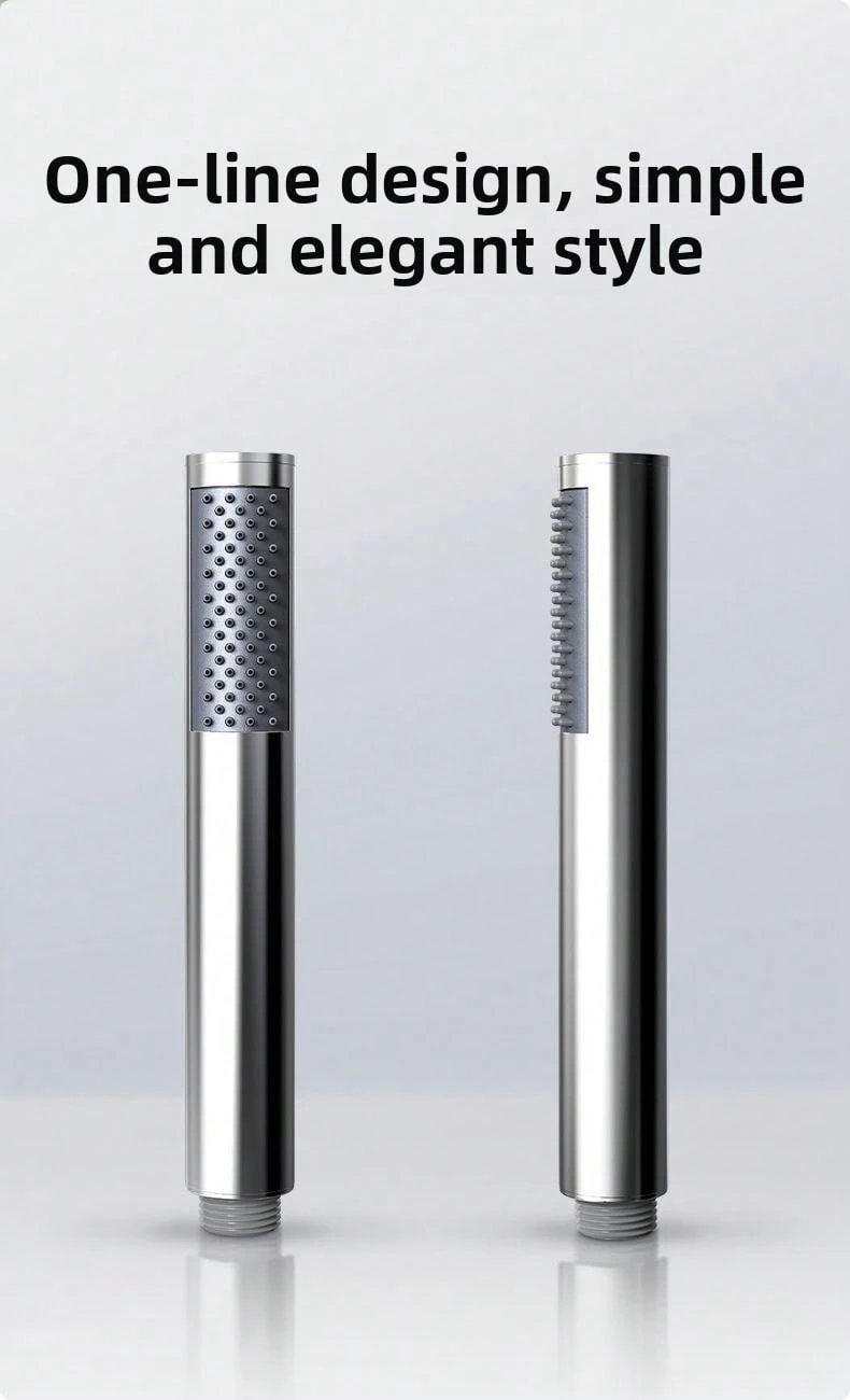 1pc Unique Shower Head Design, Cylinder Shaped Round Handheld Shower ...