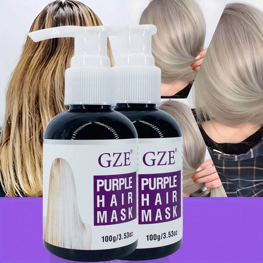 GZE Purple Hair Mask For Blonde Hair Unisex-Adult Deep Conditioning ...