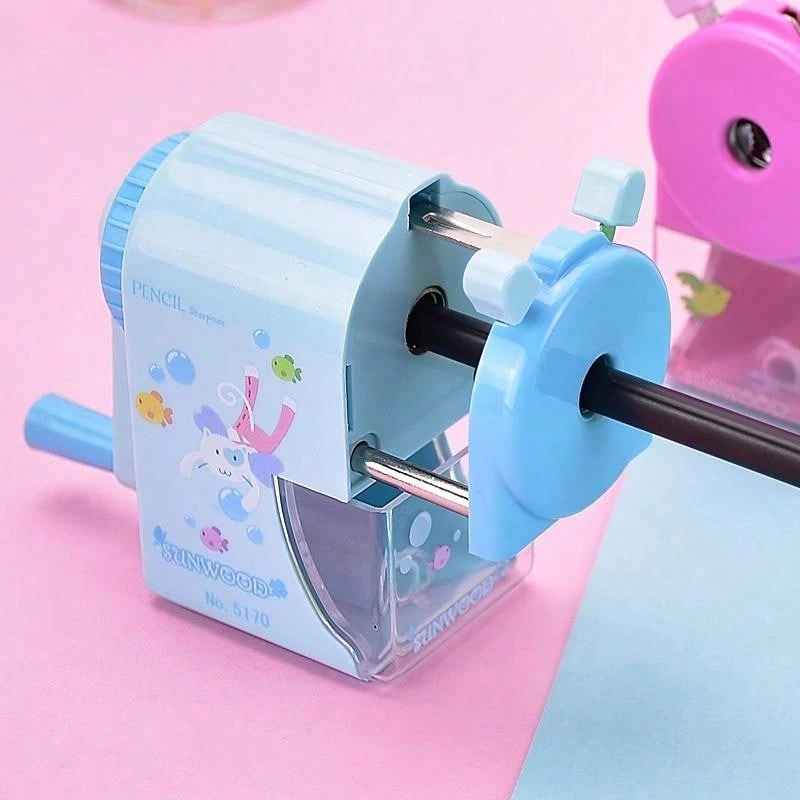 Hand Crank Pencil Sharpener Multi-Function Portable Pencil Sharpener ...