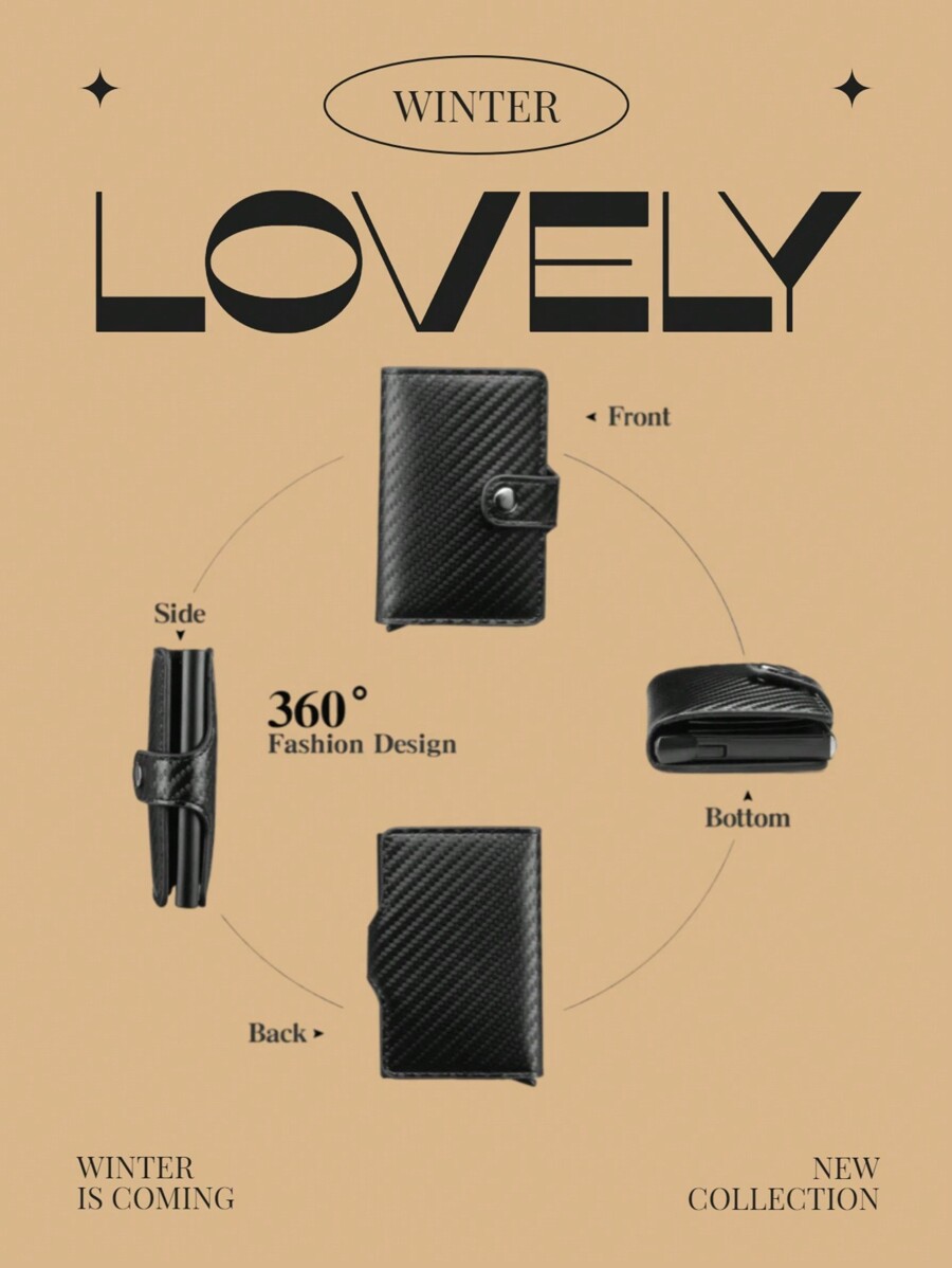 Automatic Ejection, Credit Card Holder - RFID Anti-Theft, Ultra-Thin ...