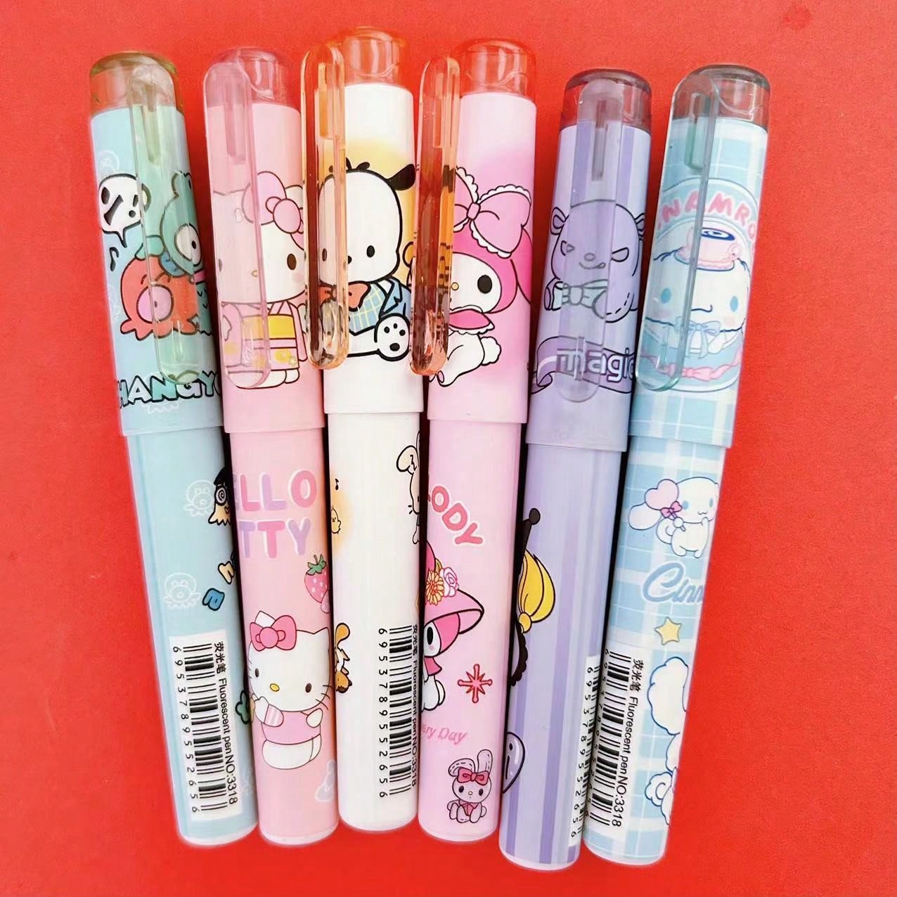 Sanrio Boxed Sanrio Highlighter Pens, Multi-Functional Student ...