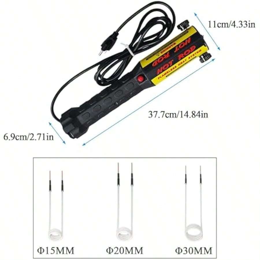 SOLARY Flameless Handheld Induction Heater Kit | 1000W 220V | Magnetic ...