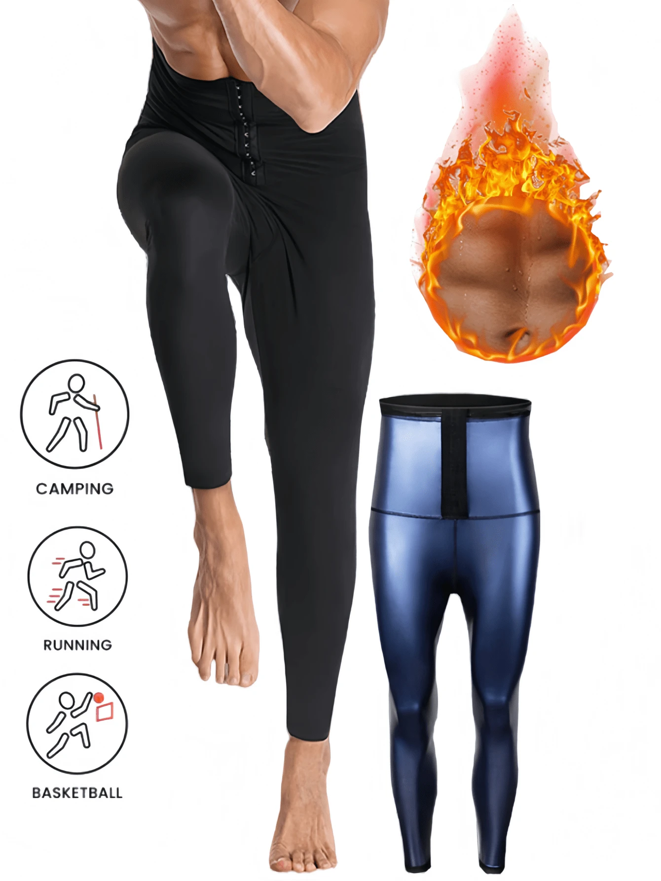 1pc Men's Outdoor Sports Shaping Leggings, European & American Style ...