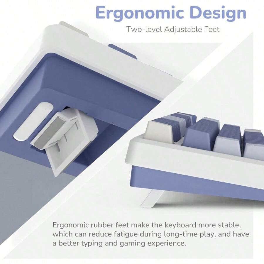 RK ROYAL KLUDGE M75 Mechanical Keyboard 2.4GHz Wireless/Bluetooth/USB-C ...