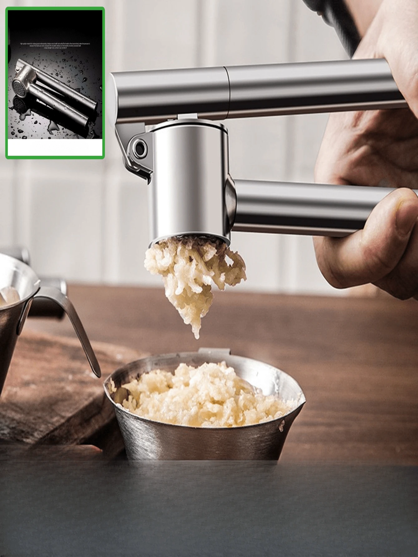 1pc Manual Garlic Mincer, Garlic Press, Garlic Peeler & Crusher ...