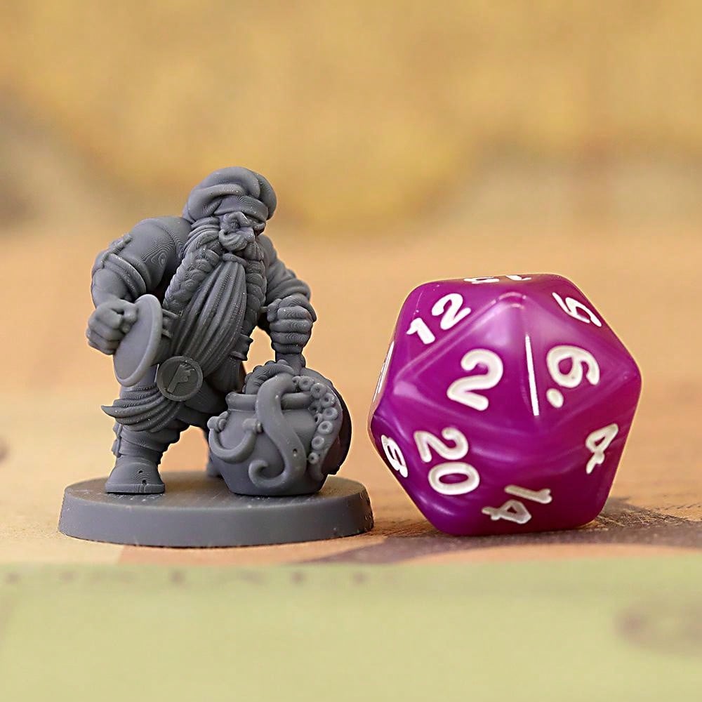 Dwarf Food Seller Miniature, Premium 3D Printed Fantasy Tabletop ...