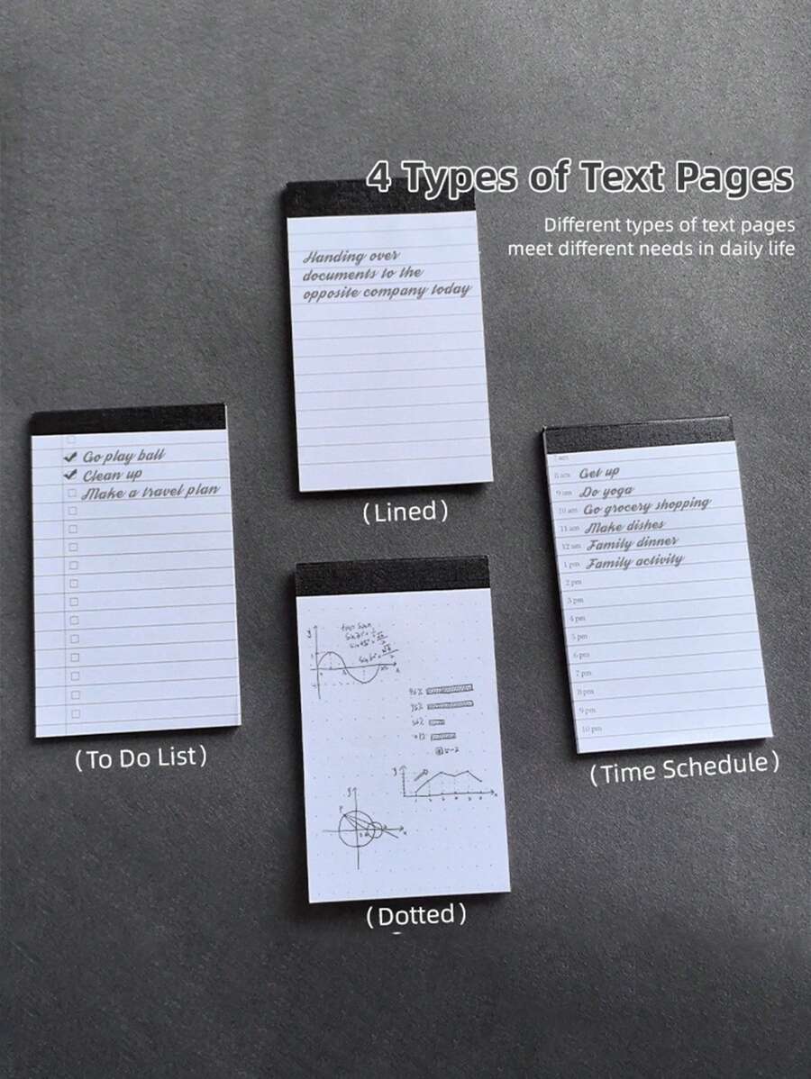 3pcs A7 Memo Pads, Portable Notepad With Replaceable Inner Pages ...
