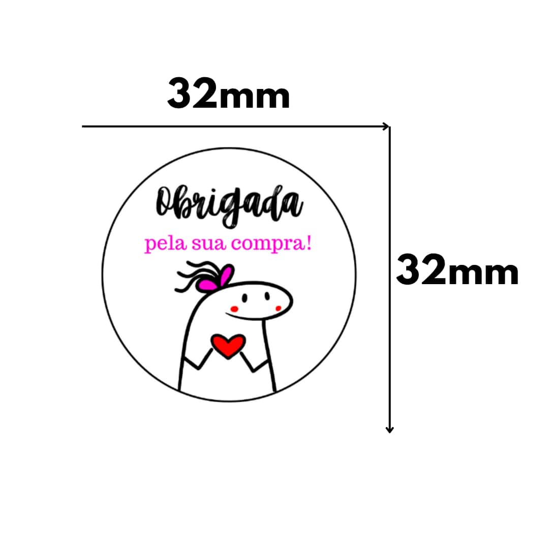 Kit 1,000 Bento Flork Adhesive Labels Thank You For Your Purchase ...
