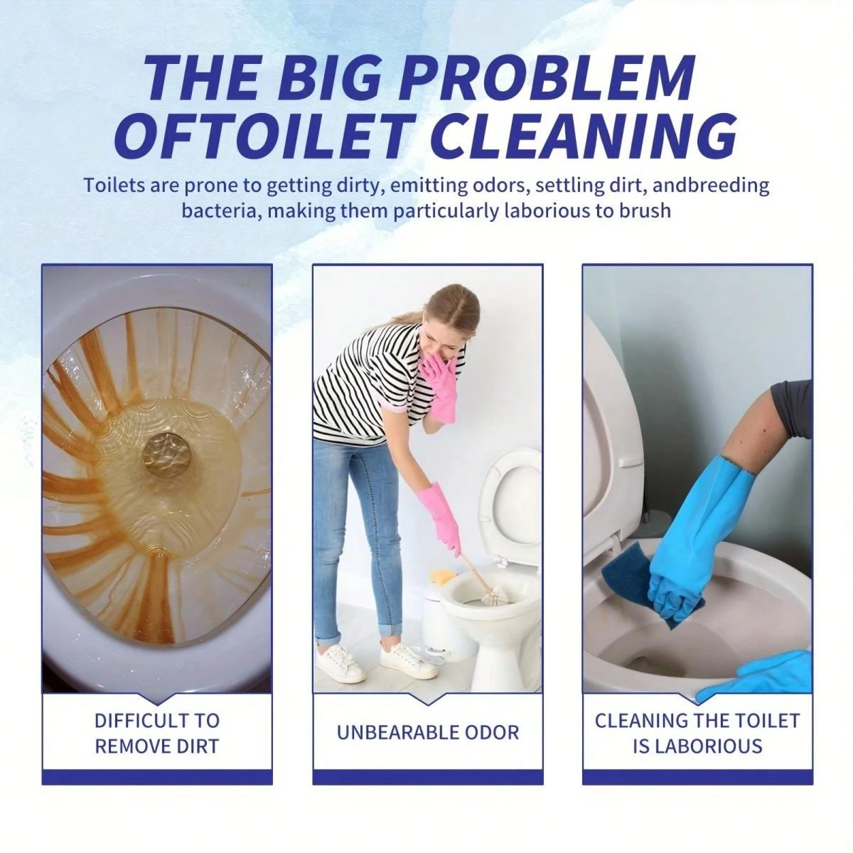 Effervescent Toilet Cleaner Tablets, Home Use Descaler, Deodorizer ...